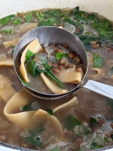 Lebanese Moghrabieh Recipe (Chicken Couscous Soup)