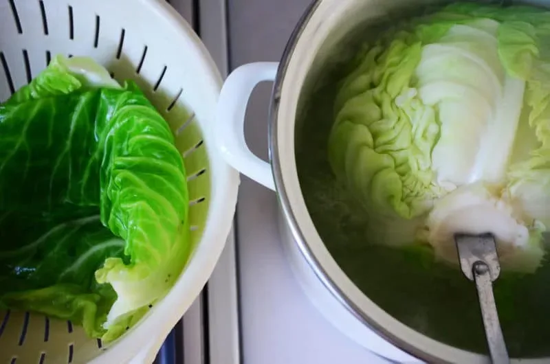 How to blanch cabbage for rolls - Maureen Abood