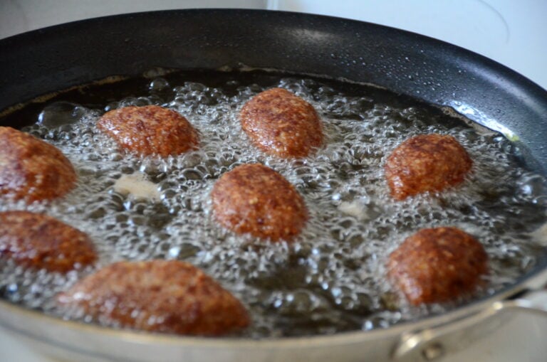 Lebanese Kibbeh Balls Recipe (Fried or Baked) - Maureen Abood