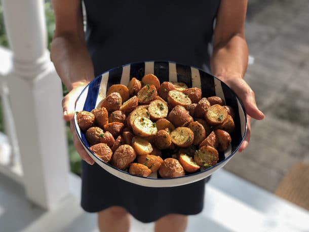 Roasted New Potatoes (Roasted with Mint) - Maureen Abood