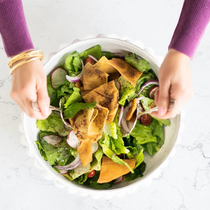 Lebanese Fattoush Salad (Authentic Recipe)