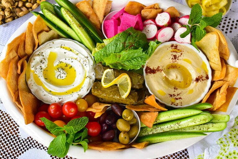 Ultimate Mediterranean Mezze Platter (Lebanese Mezze) - Maureen Abood