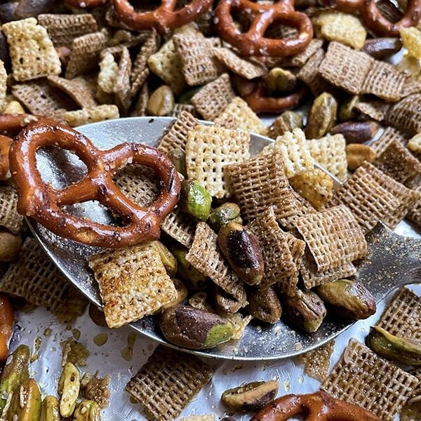 Olive Oil Chex Mix with 7 Spice - Maureen Abood
