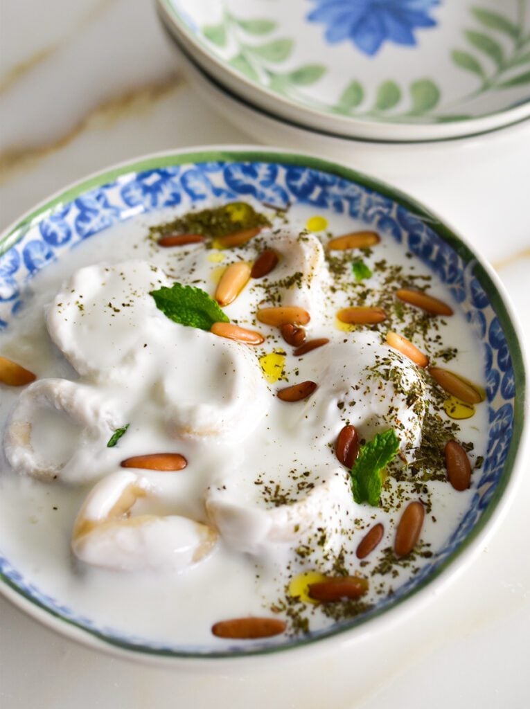 Shish Barak Recipe (Lebanese Dumplings in Yogurt) - Maureen Abood