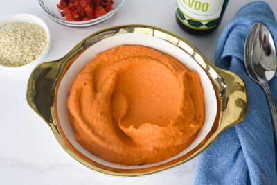 Homemade Roasted Red Pepper Hummus (Easy Recipe) - Maureen Abood
