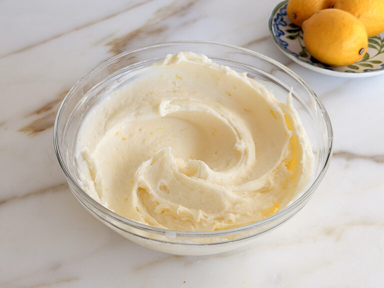 Lemon Cream Cheese Frosting (4 Ingredients!) - Maureen Abood